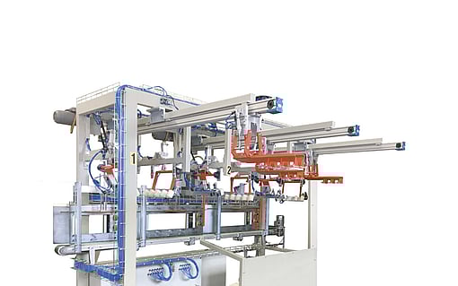 Automatic bag applicator | Sack filling equipment | Mondi Group